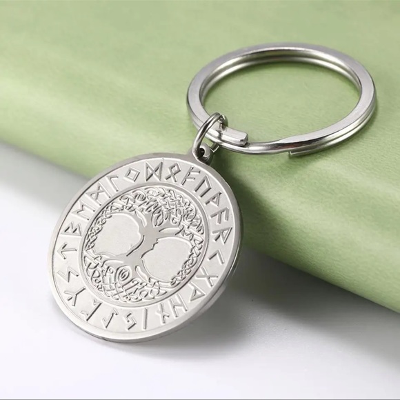 Accessories | 2 Tree Of Life Viking Runes Keychain New 2 With Any 1 ...
